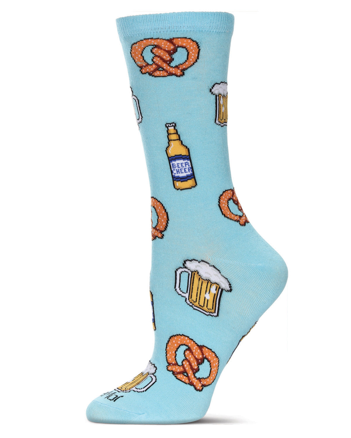 Women's Pretzels & Beer Bamboo Crew Socks – MeMoi