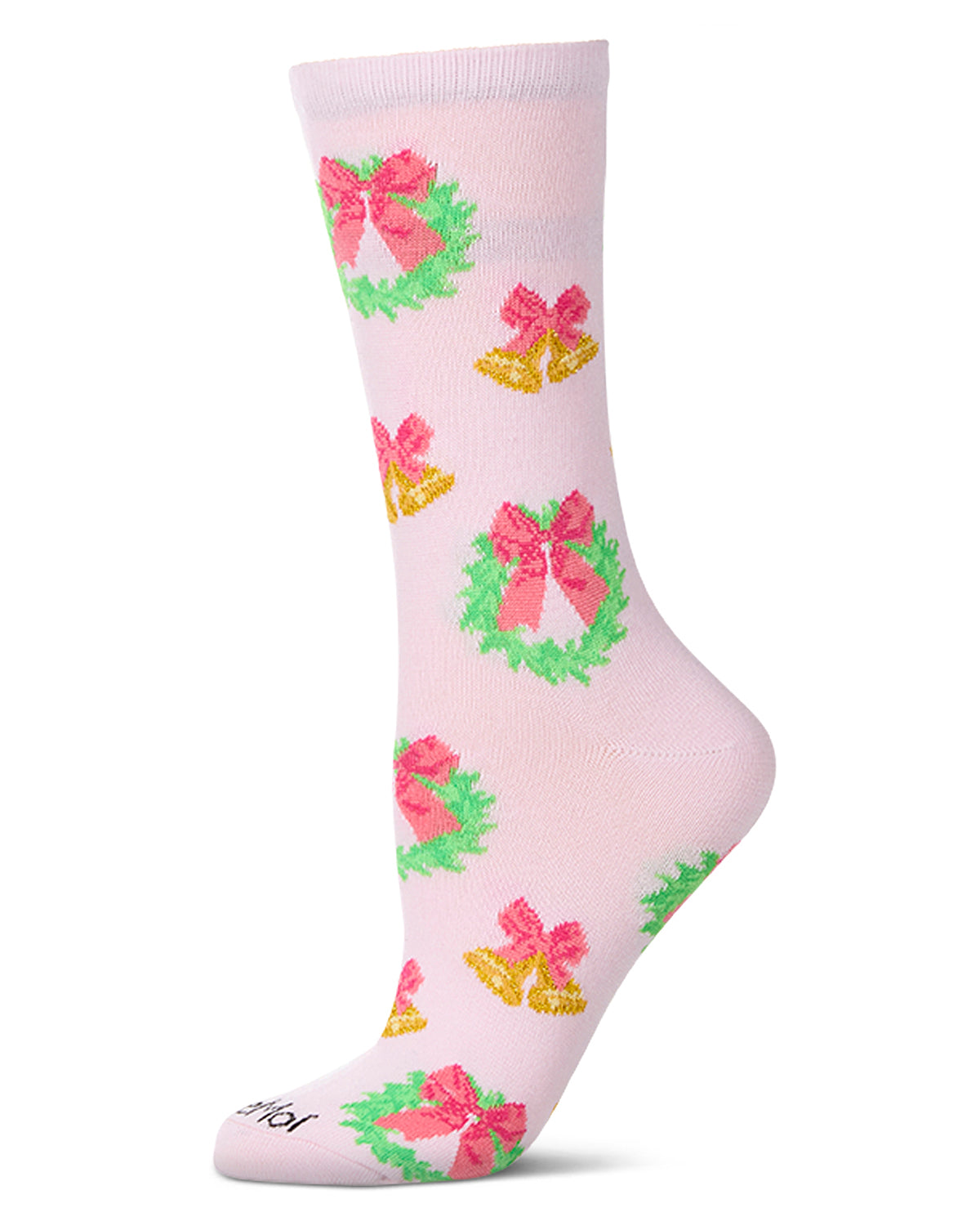 Women's "Bells N Bows" Christmas Holiday Novelty Crew Sock – MeMoi