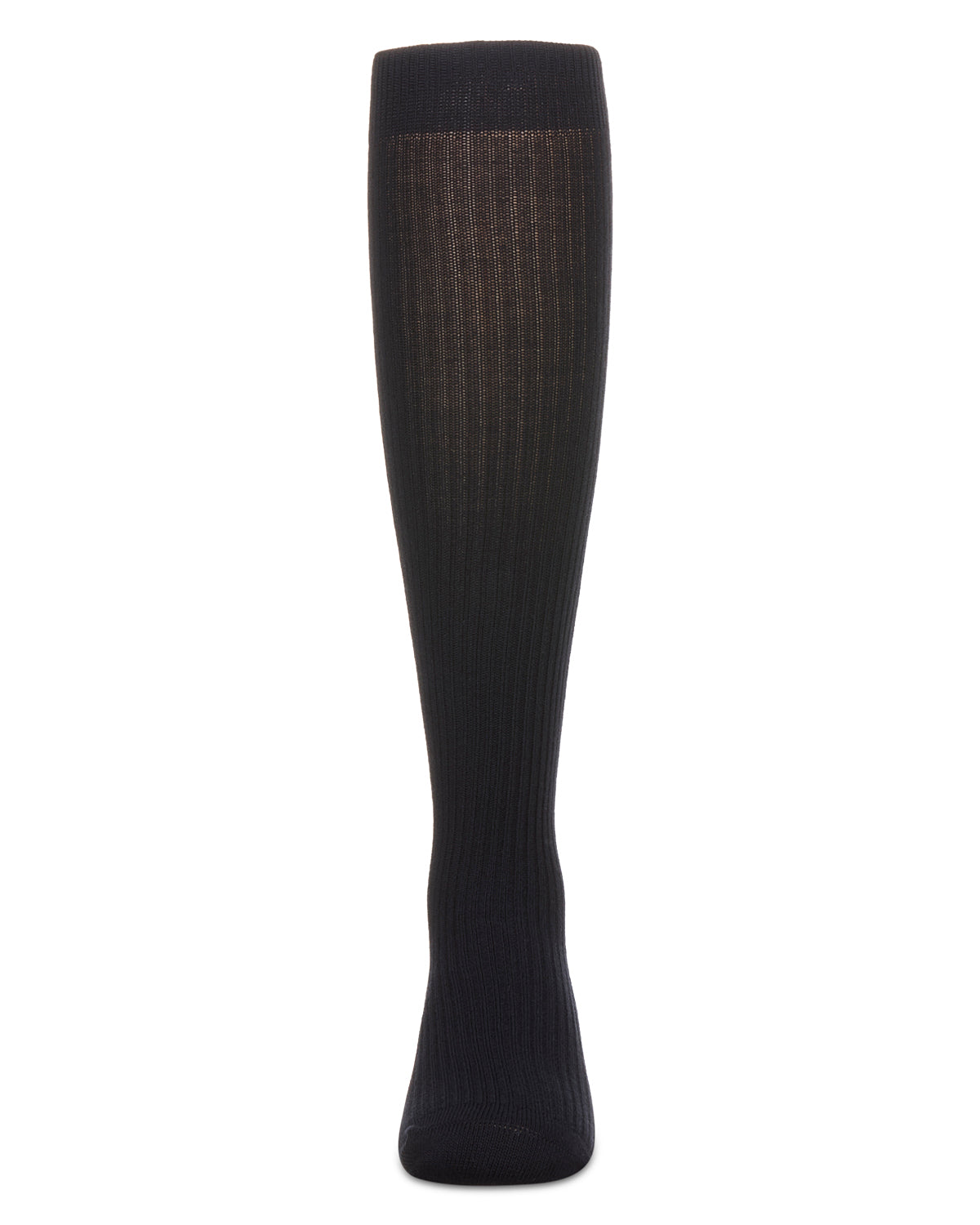 Thin Ribbed Girls Cotton Blend Knee High Sock