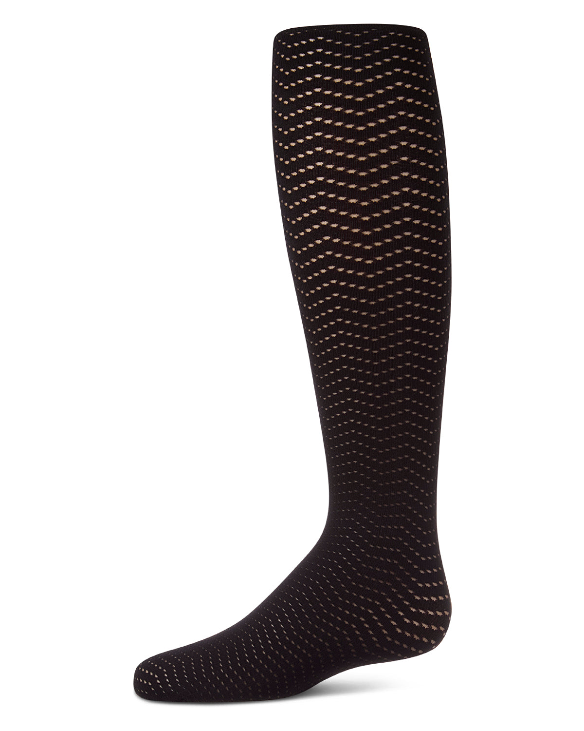 Girls Opaque Open-Work Wavy-Patterned Fashion Tights – MeMoi