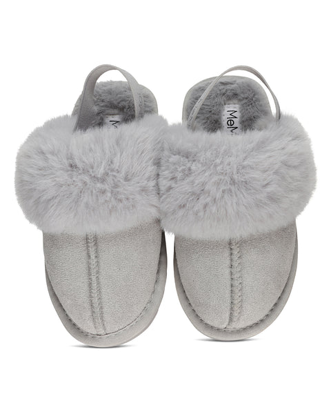 Kids' Fluffy Slide Slingback Slippers