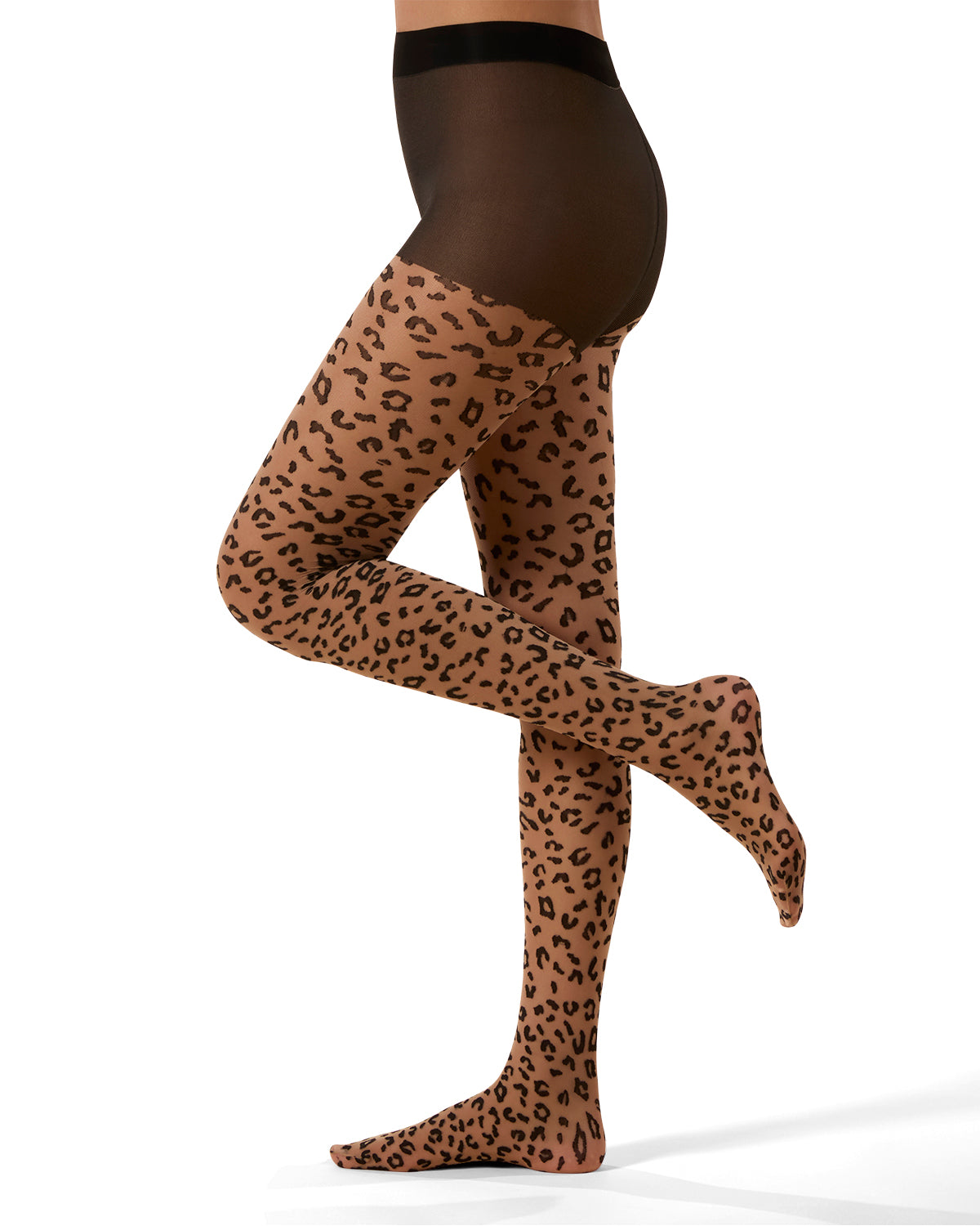 Women's Leopard Print Sheer Nylon Tights – MeMoi