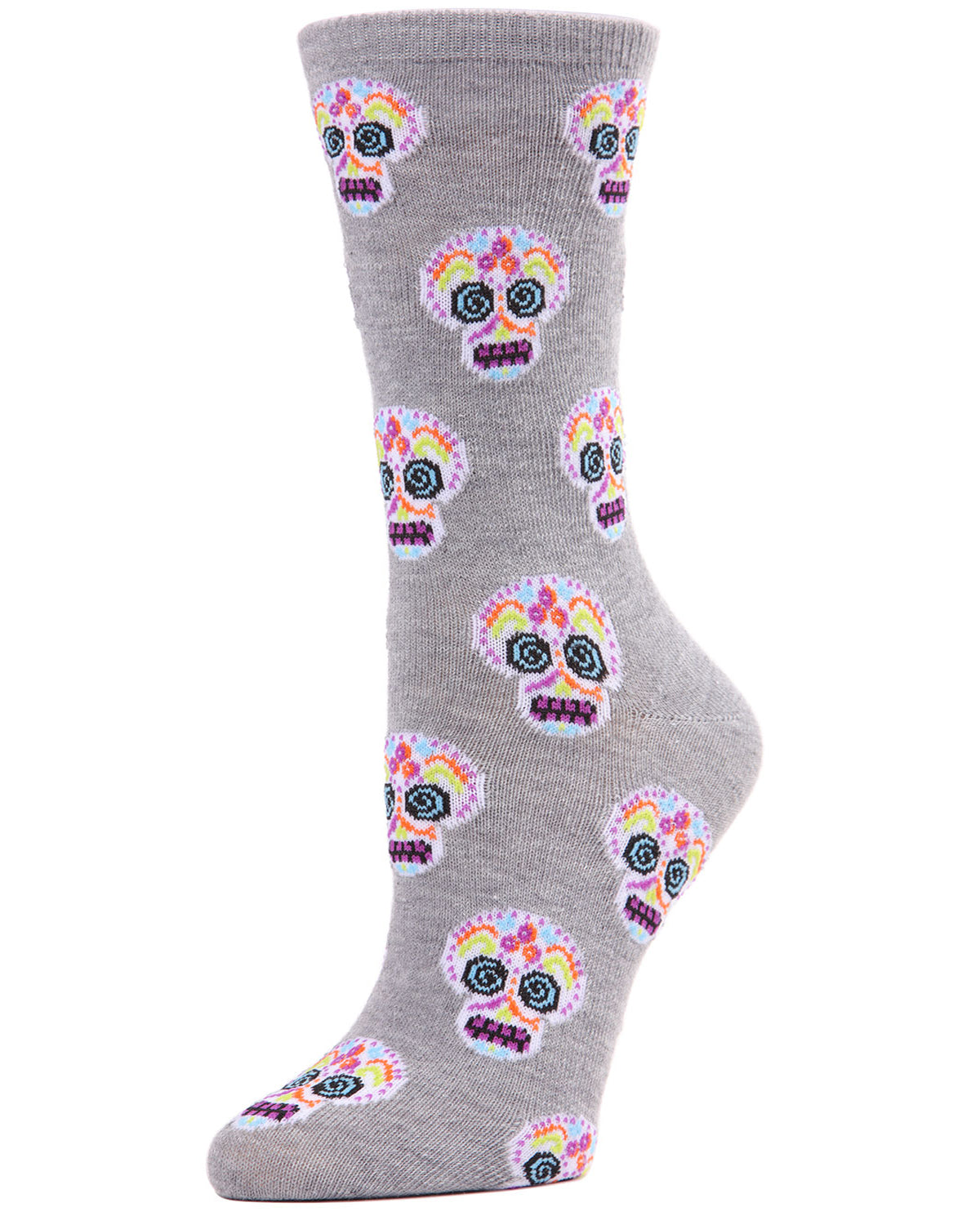 Sugar Skull Day of the Dead Crew Socks