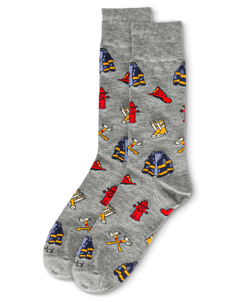 Men's Firefighter Bamboo Crew Socks