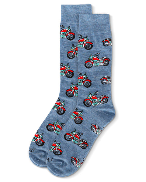 Men's Motorcycles Bamboo Crew Socks
