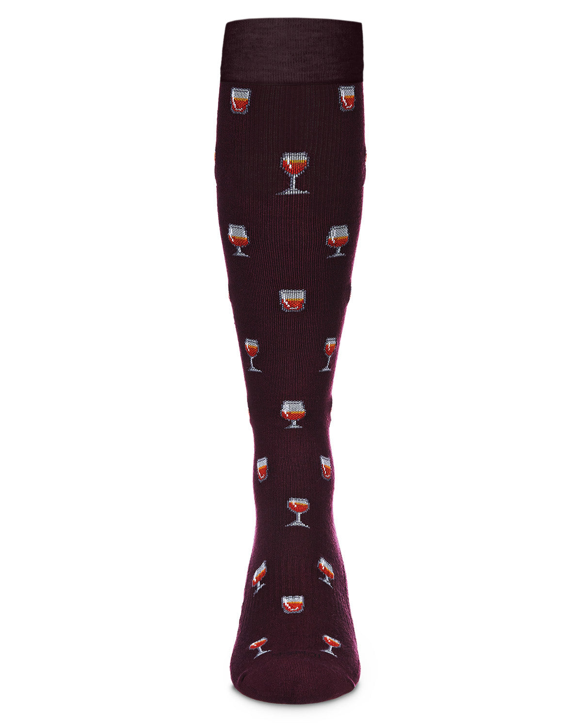 Men's Brandy Bamboo Blend 8-15mmHg Graduated Compression Socks