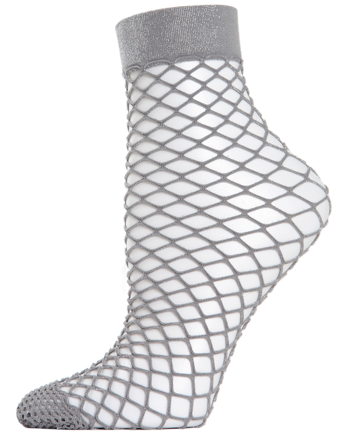 Women's All Net Shimmery Glitter Fishnet Anklet Sock – MeMoi