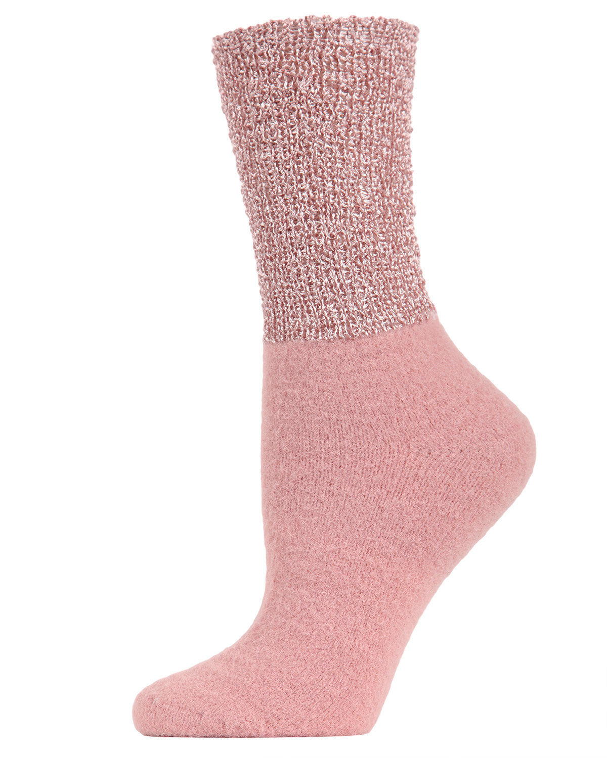 Women's Mod Net Lamb Two-Tone Crew Socks – MeMoi