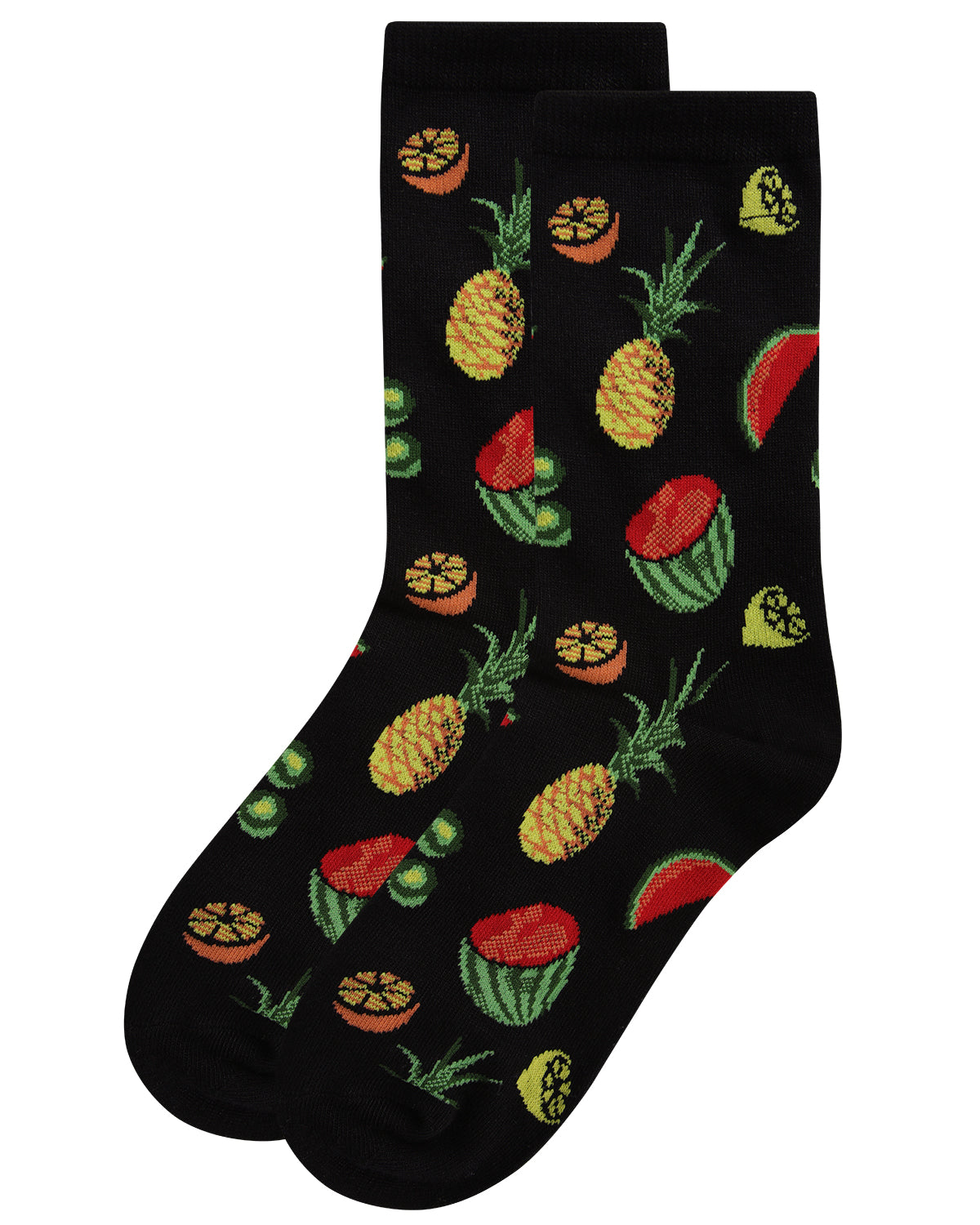 Tropical Fruit Bamboo Blend Crew Socks