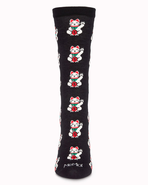 Maneki-Neko Bamboo Blend Crew Socks