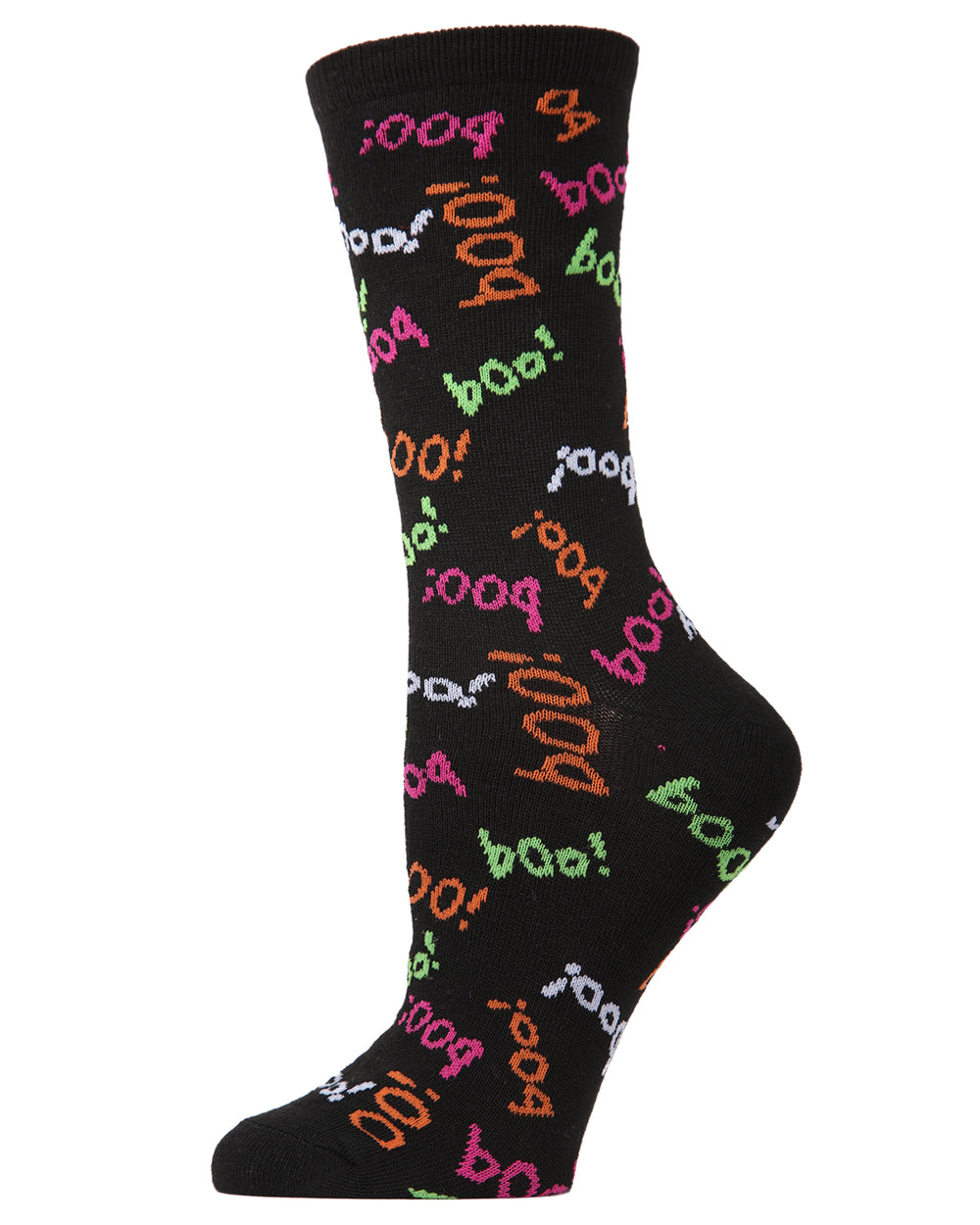 Women's Boo on You Halloween Novelty Crew Socks