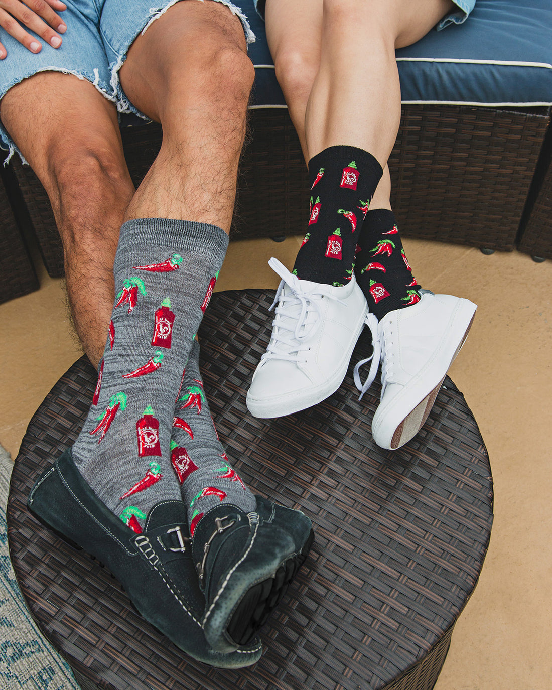 Hot Sriracha Bamboo Blend Crew Socks – MeMoi