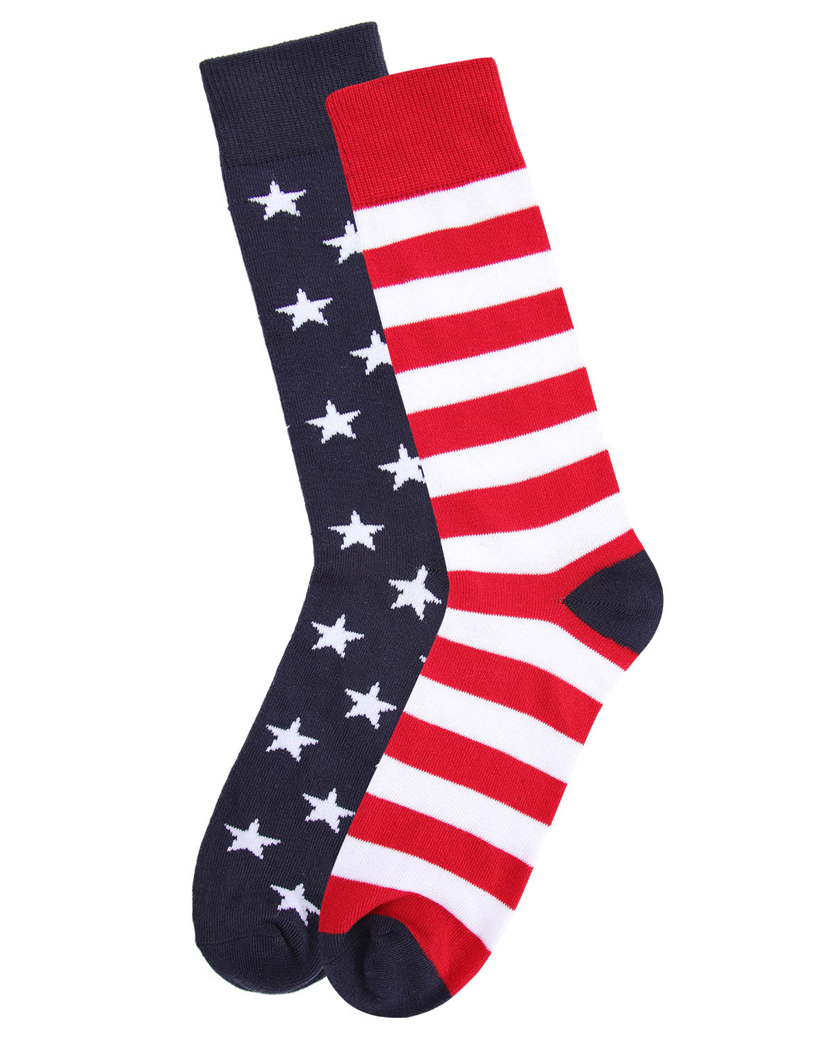 Stars and Stripes Patriotic Crew Socks